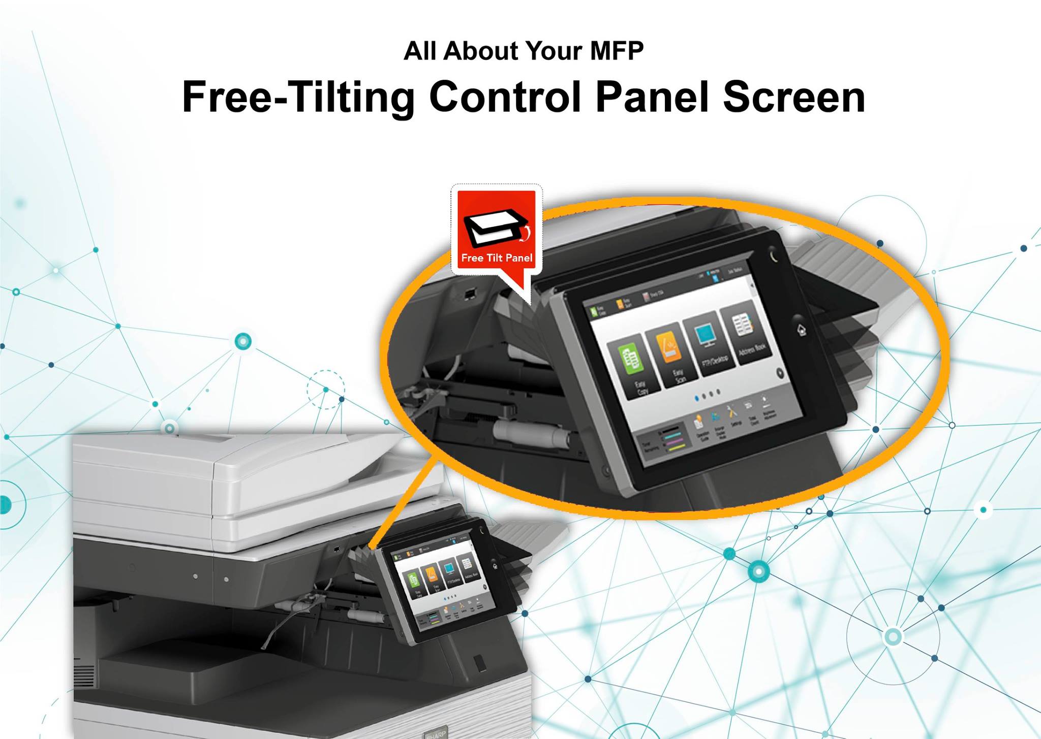 Free Tilting Control Panel Screen - Al Mulla Office Automation Solutions